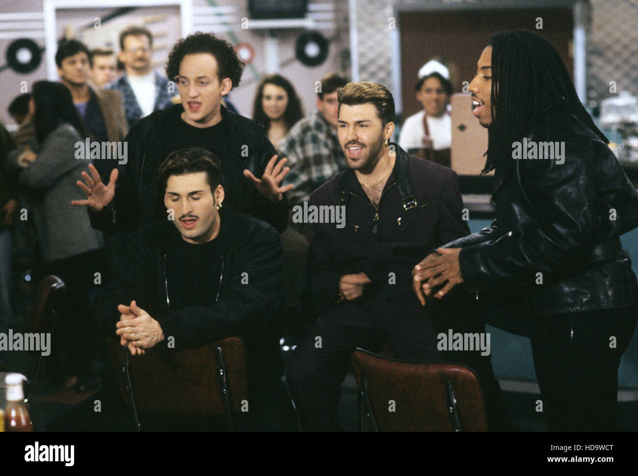 BEVERLY HILLS 90210, (from left): Color Me Badd (l to r: Sam Watters ...