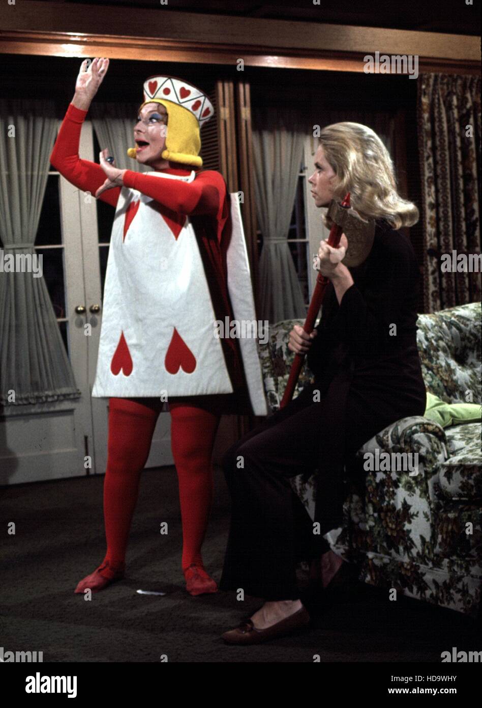 BEWITCHED, Agnes Moorehead, Elizabeth Montgomery, 1964-1972 Stock Photo ...