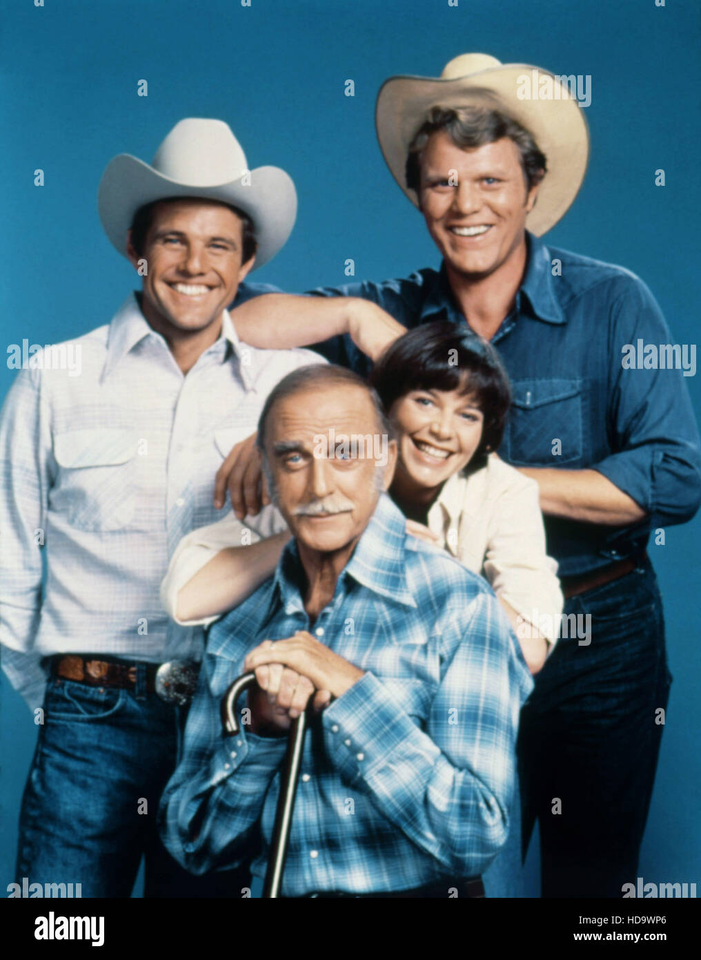 BIG HAWAII, (from left): Cliff Potts, John Dehner, Lucia Strasler ...