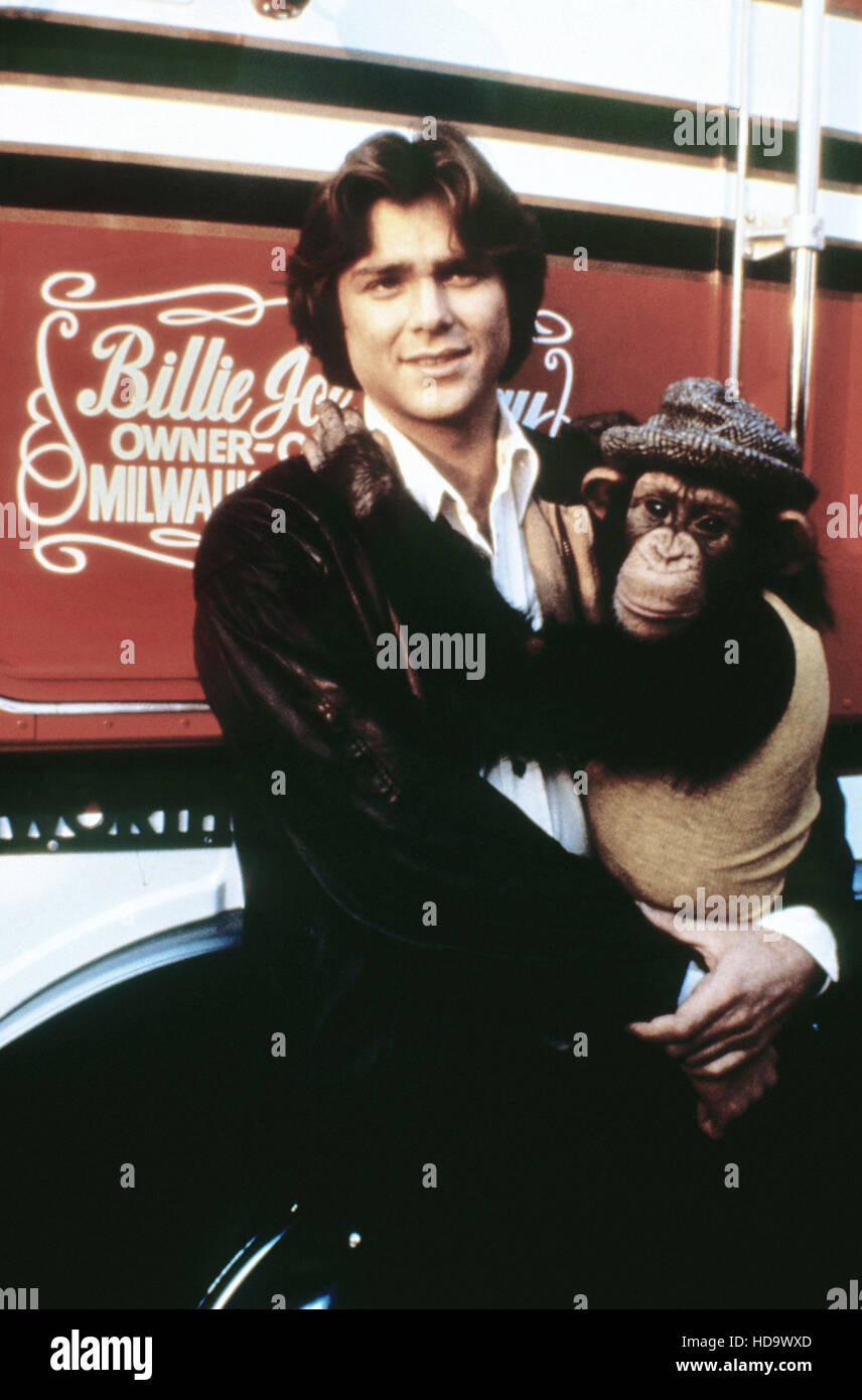 B.J. AND THE BEAR, l-r: Greg Evigan, Sam the Chimp, 1979-81, ©Universal ...