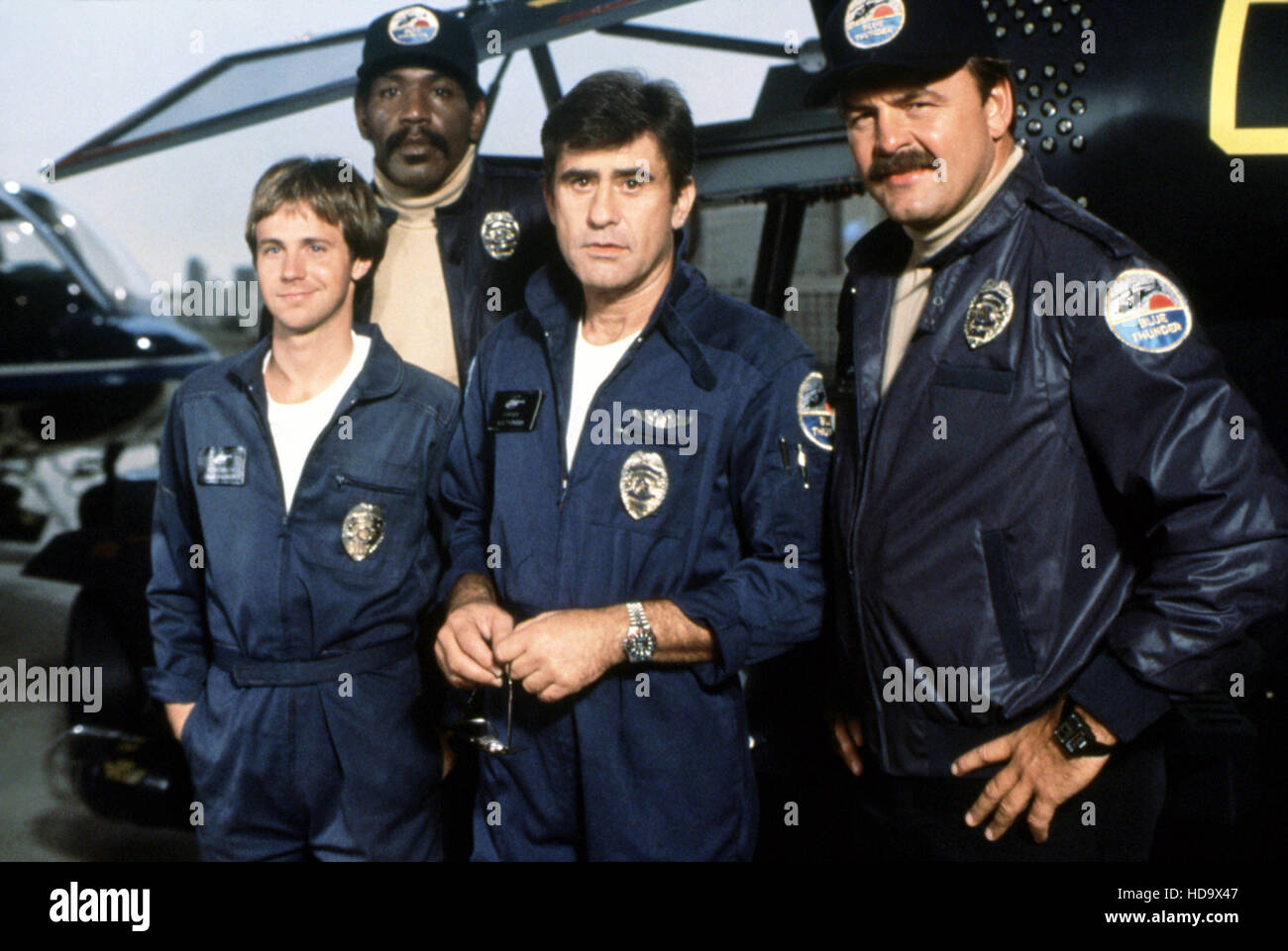BLUE THUNDER, Dana Carvey, Bubba Smith, James Farentino, Dick Butkus ...