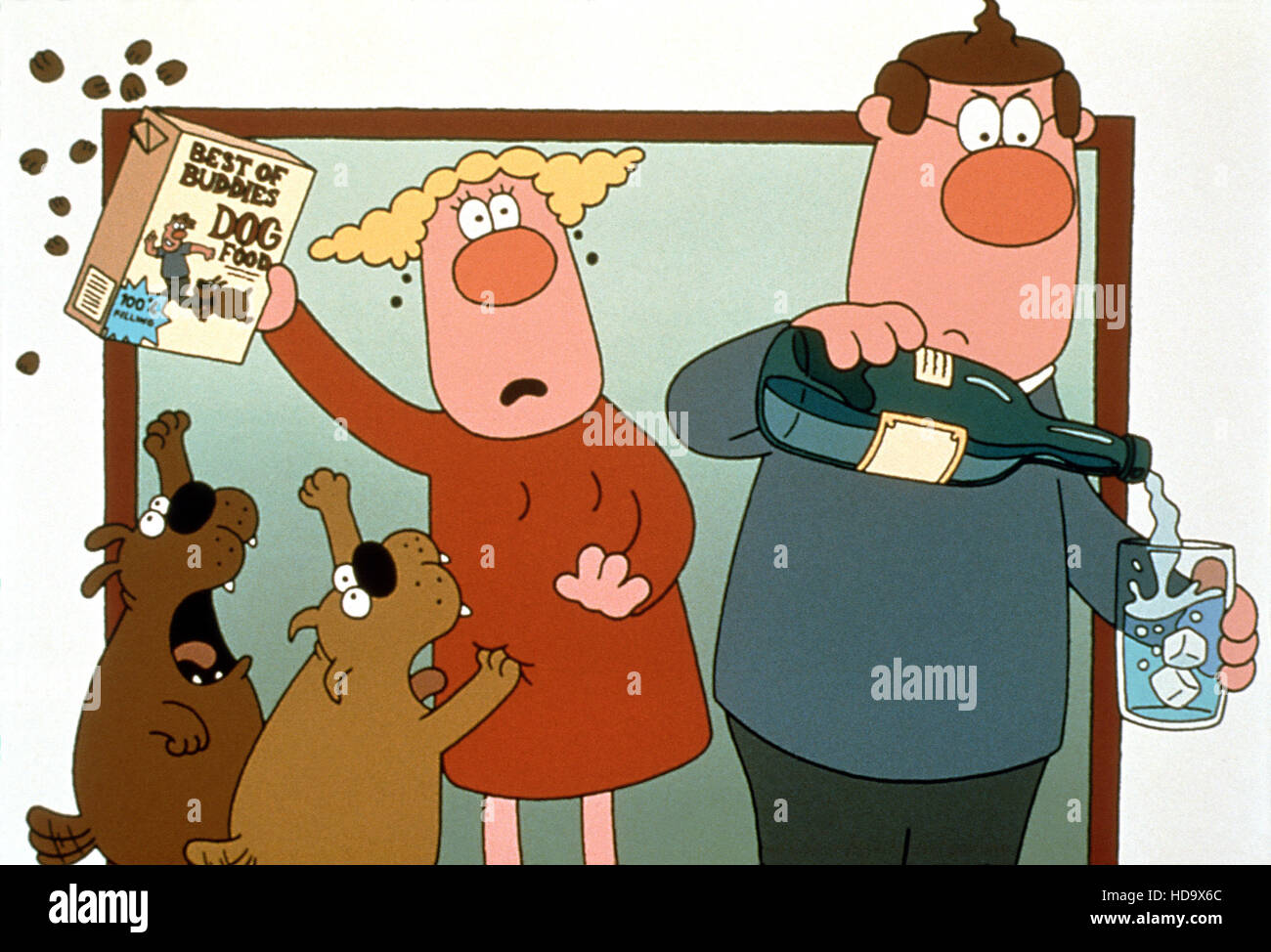 BOB AND MARGARET, (from center): Margaret Fish, Bob Fish, (with dogs ...