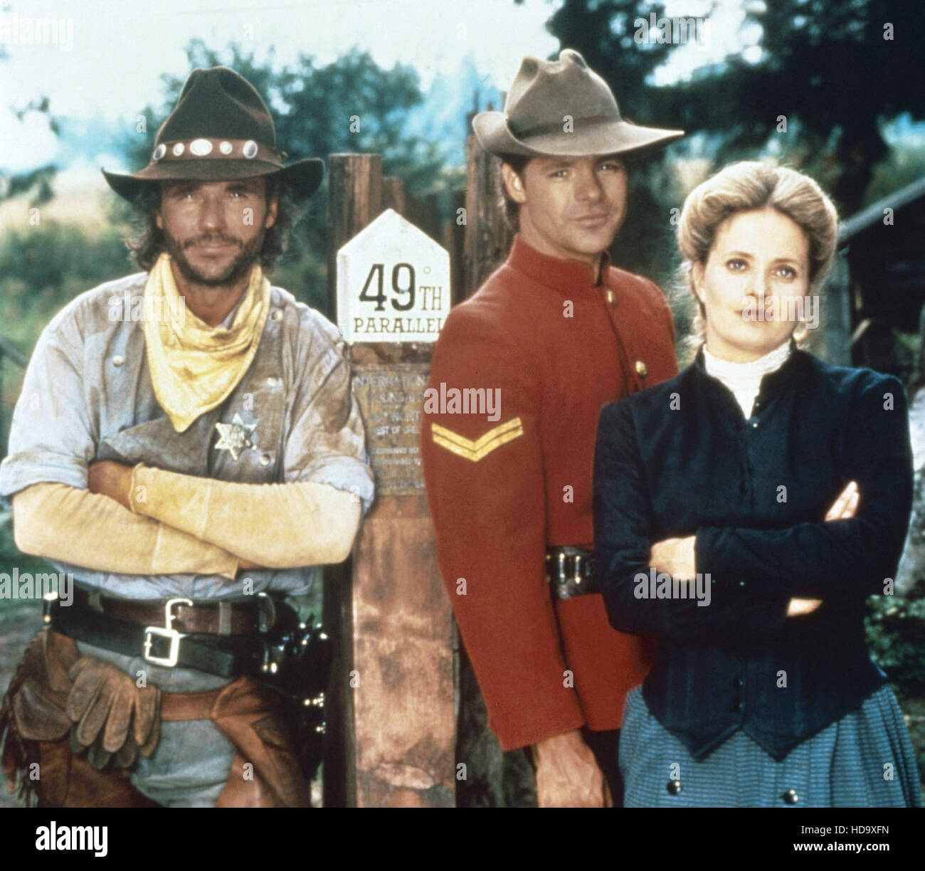 BORDERTOWN, from leftL Richard Comar, John H. Brennan, Sophie Barjac ...