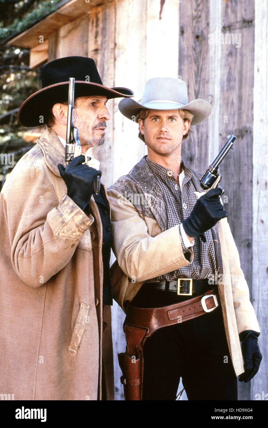 BONANZA: UNDER ATTACK, (from left): Leonard Nimoy, Michael Landon Jr ...