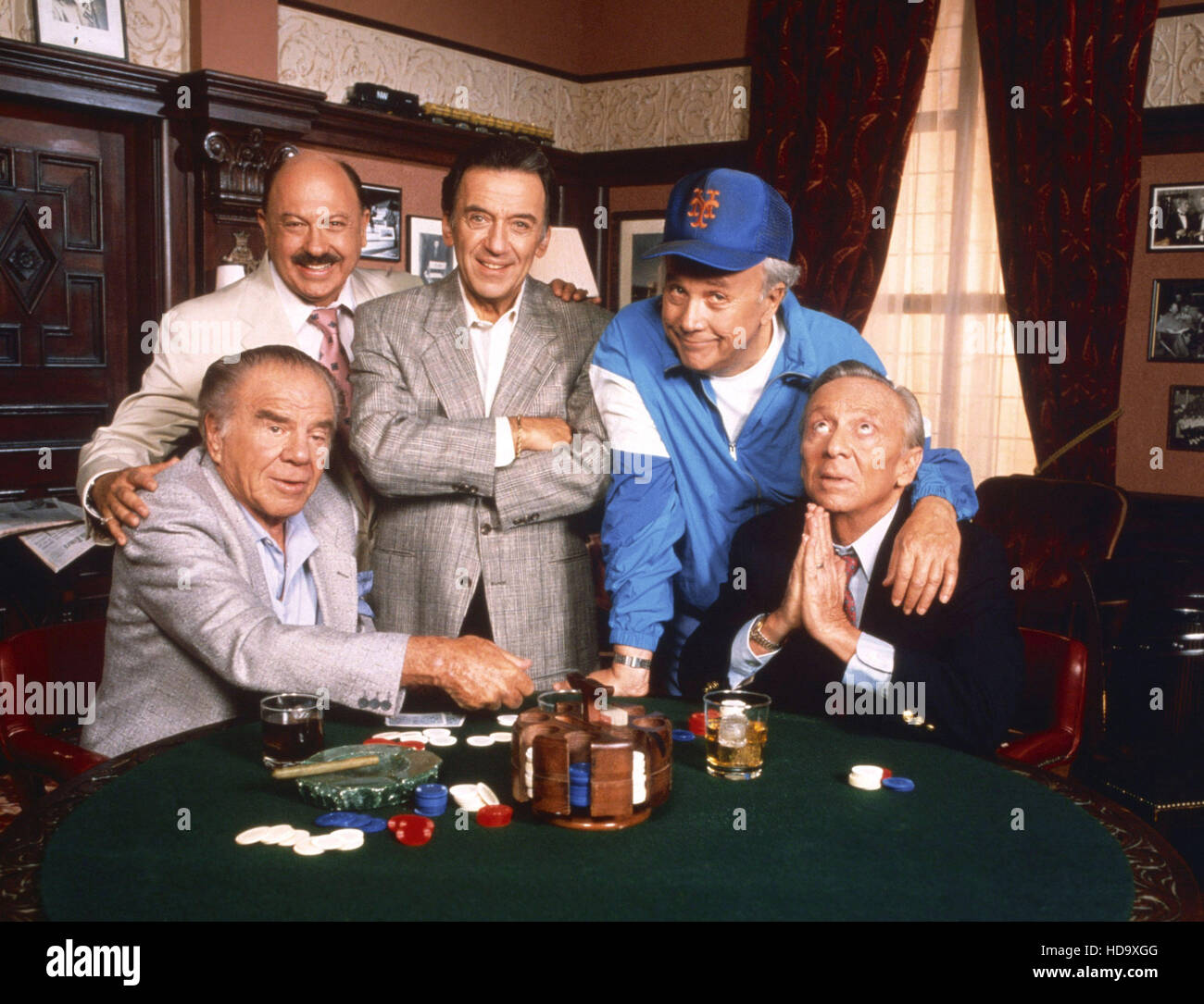 THE BOYS, seated from left: lionel Stander, Norman Fell, standing from ...