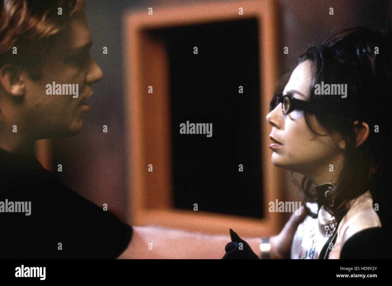 A BUCKET OF BLOOD, (from left): Anthony Michael Hall, Justine Bateman ...