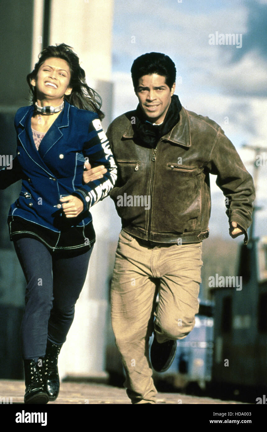 DEADLOCKED: ESCAPE FROM ZONE 14, (from left): Nia Peeples, Esai Morales ...