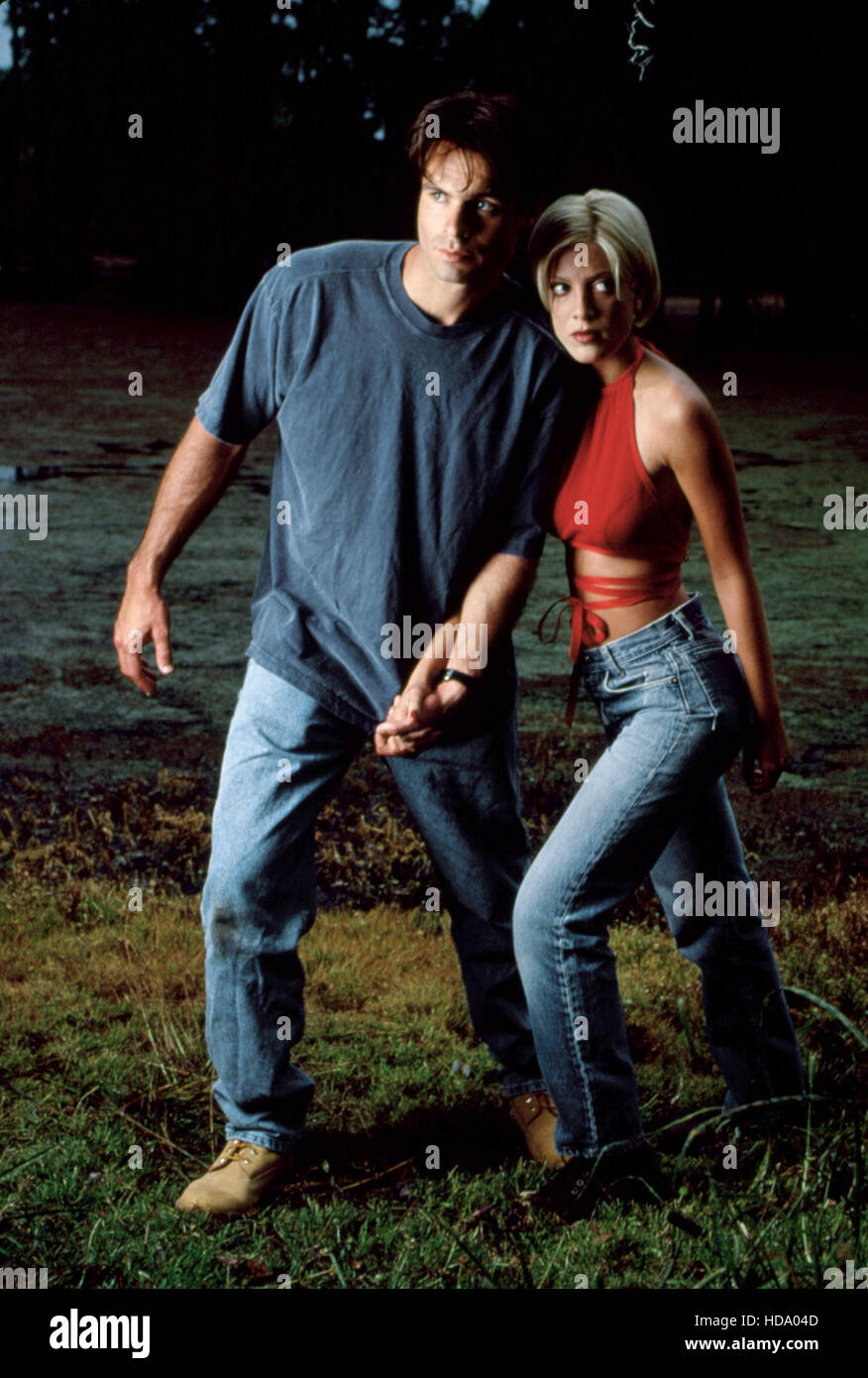 DEADLY PURSUITS, (from left): Patrick Muldoon, Tori Spelling, 1996 ...