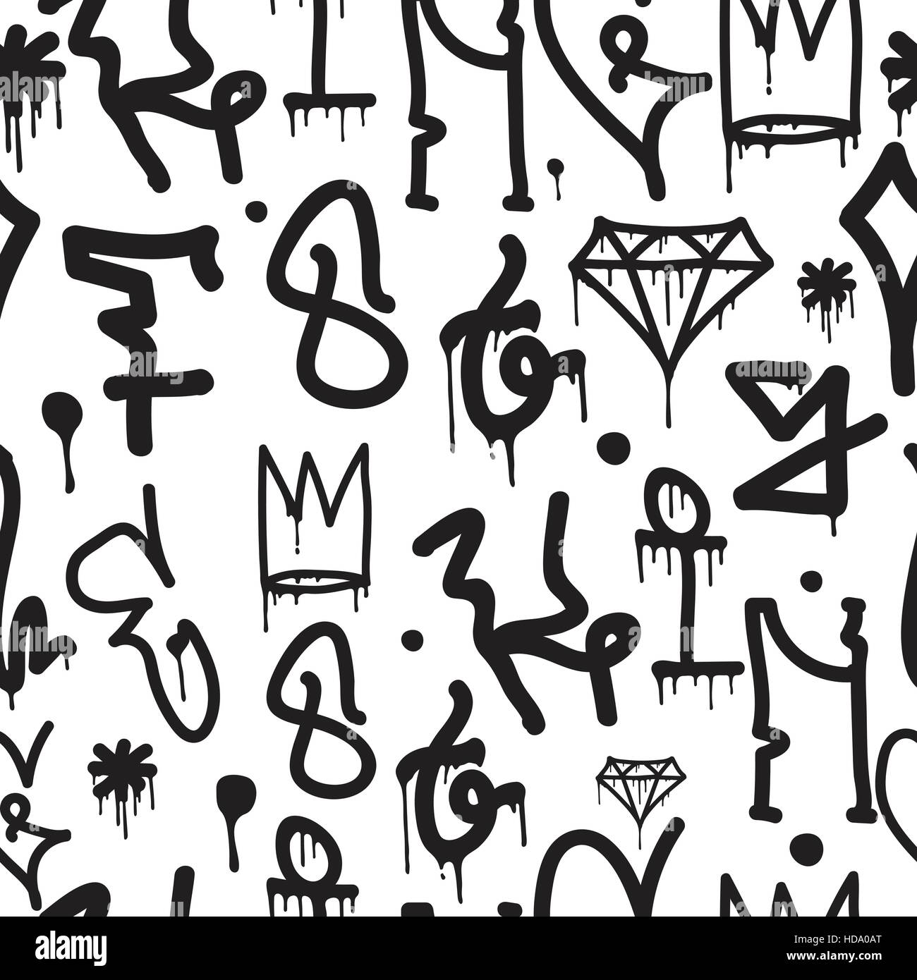 Graffiti cartoon Black and White Stock Photos & Images - Alamy