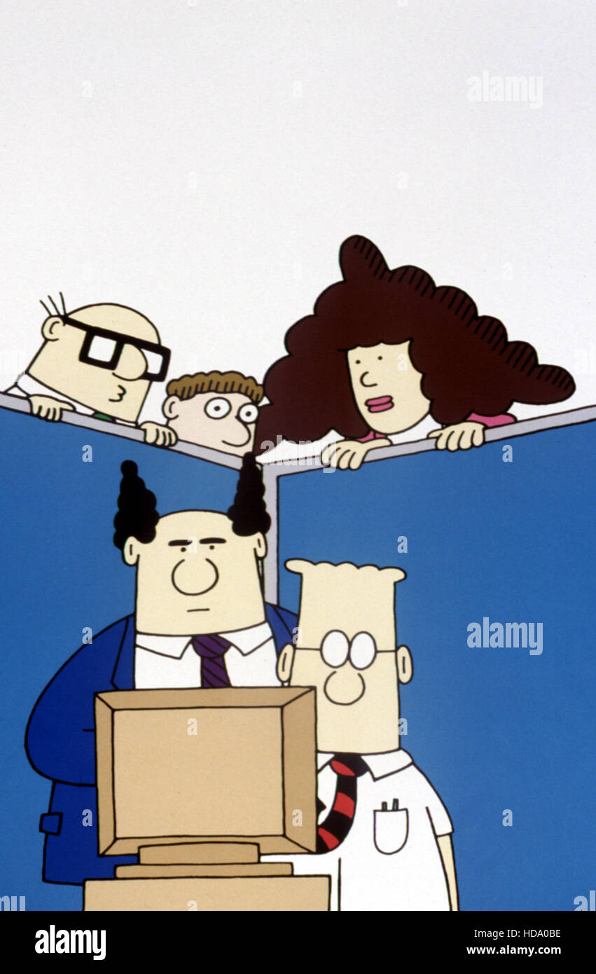 DILBERT, Wally, Pointy-Haired Boss, Alice, Dilbert, 1998-2000 Stock ...