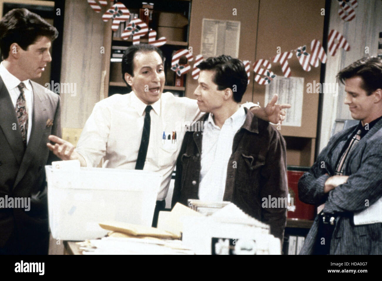 THE FAMOUS TEDDY Z, center from left: Tom la Grua, Jon Cryer, 1989-1990 ...