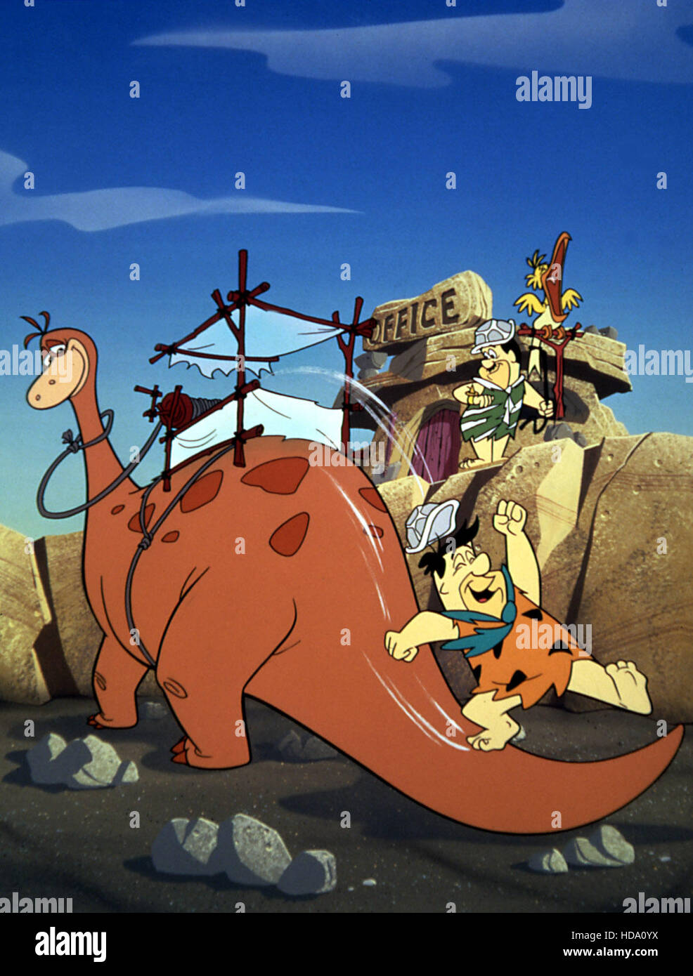 FLINTSTONES, Fred Flintstone, 1960-1966, sliding Stock Photo - Alamy