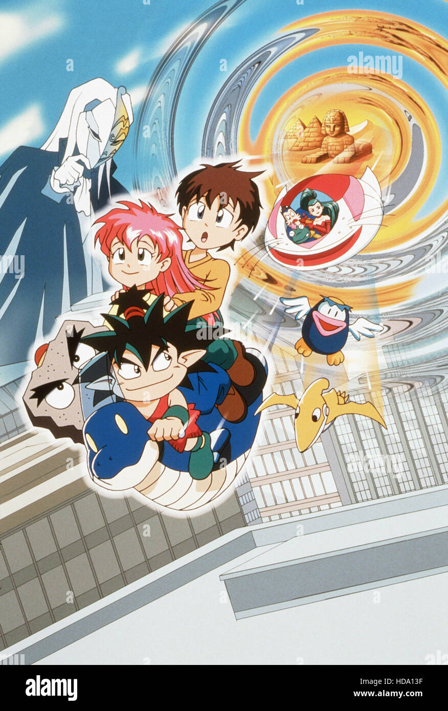 FLINT THE TIME DETECTIVE, Tony Goodman (center group, top), Sara ...