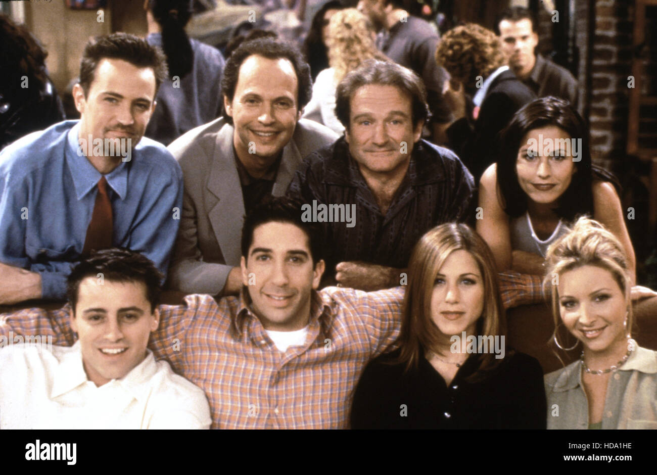 FRIENDS, (top row, from left): Matthew Perry, Billy Crystal, Robin ...