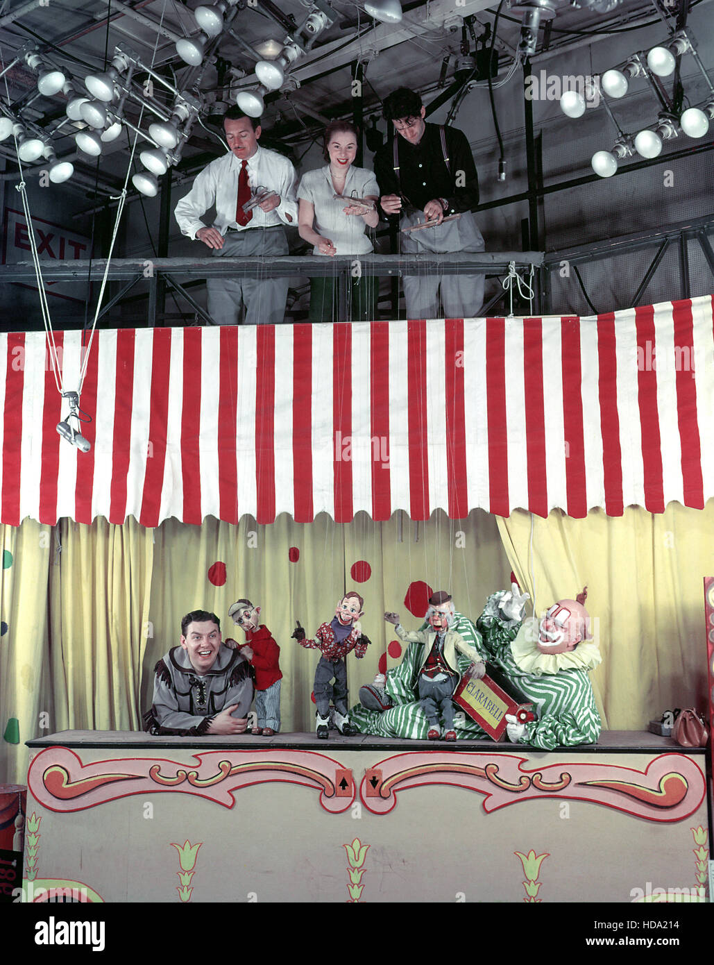 HOWDY DOODY, Buffalo Bob Smith (left), Lew Anderson, 1947-1960 Stock ...