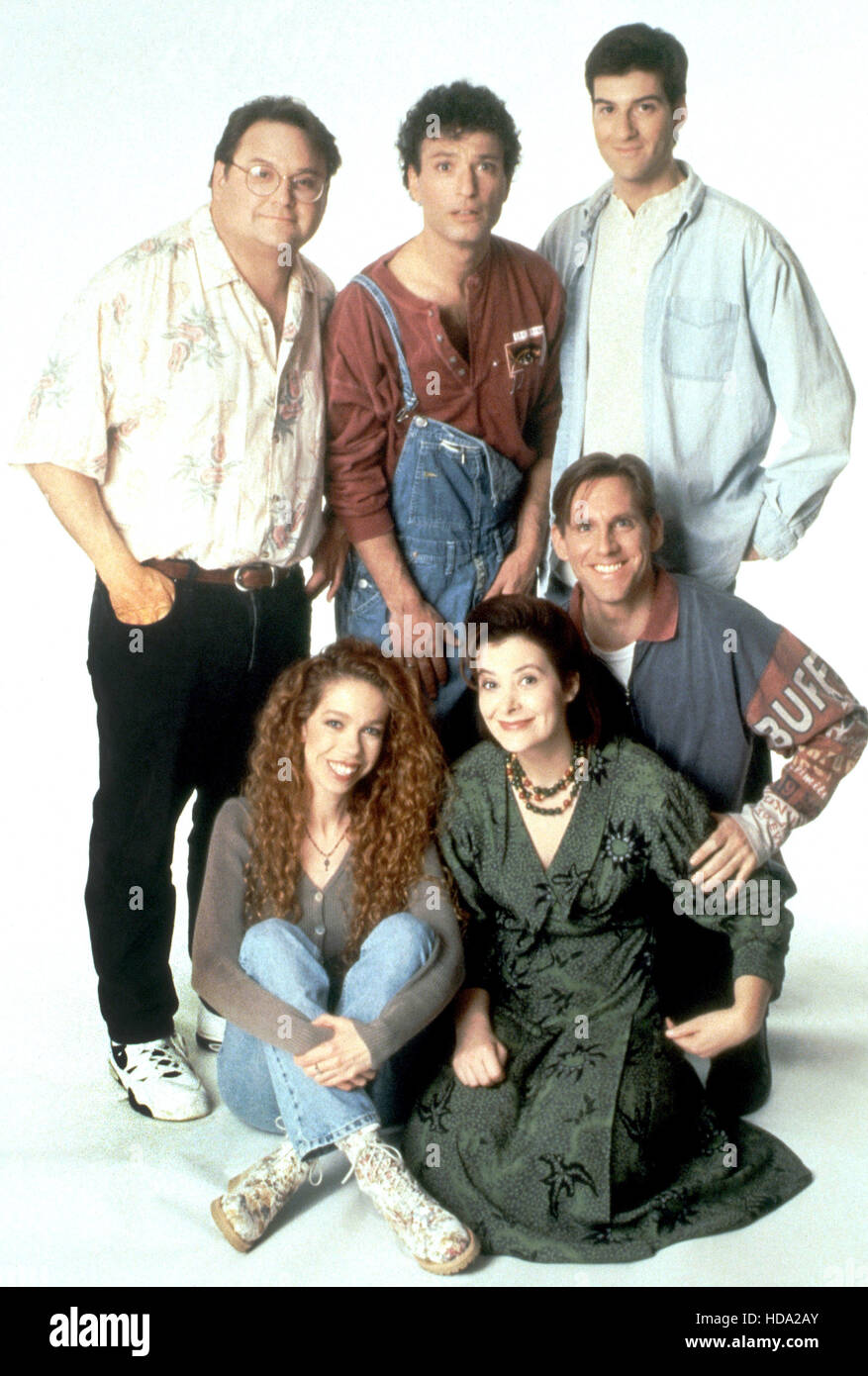 THE HOWIE MANDEL'S SUNNY SKIES, (back, from left): Stephen Furst, Howie ...