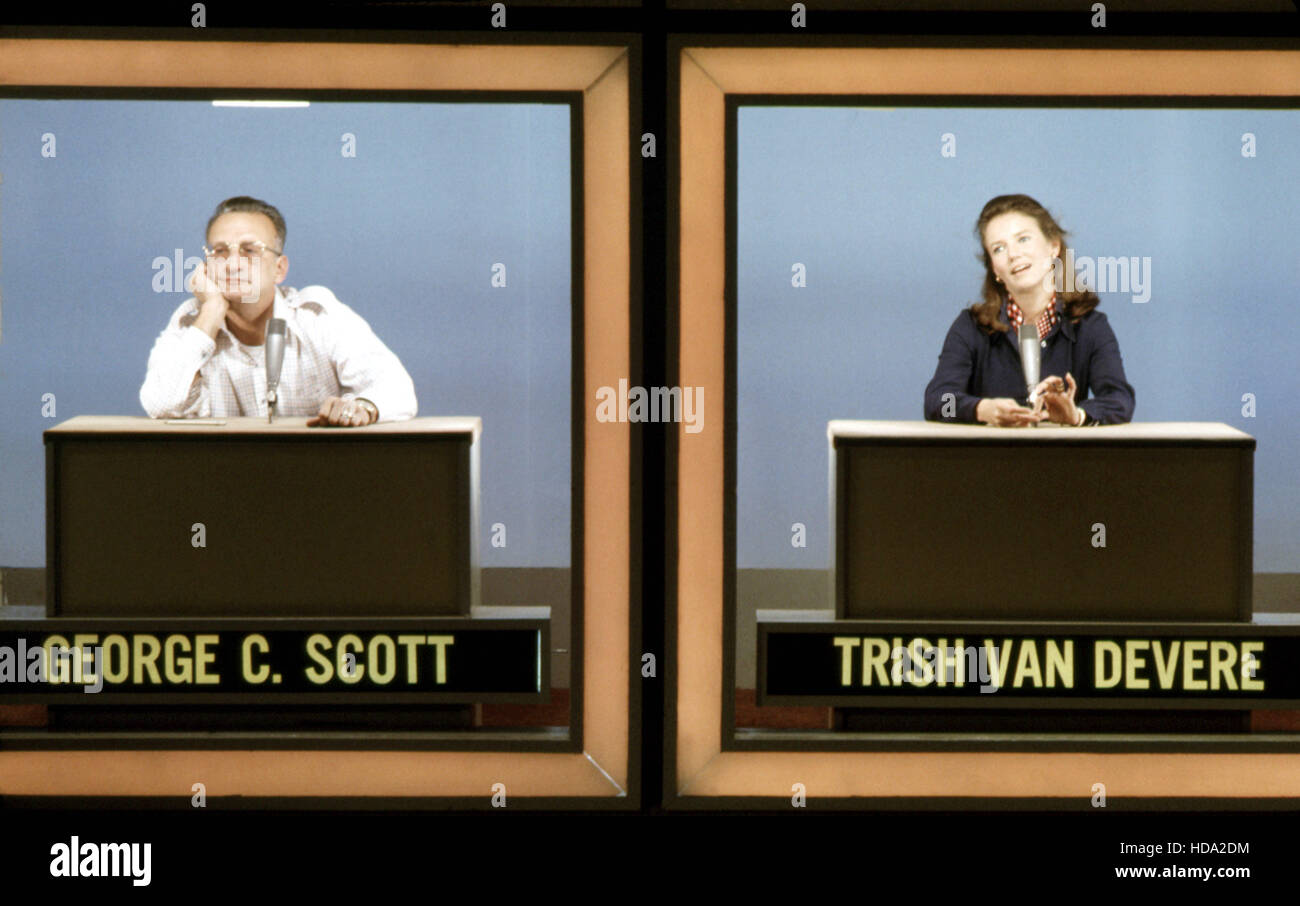 THE HOLLYWOOD SQUARES, George C. Scott, Trish Van Devere, (ca. early ...