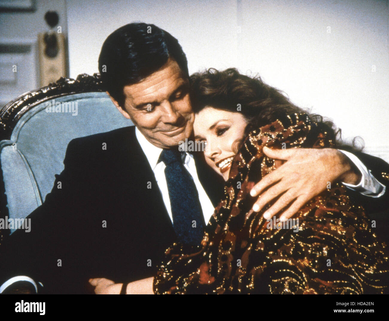 HOTEL, (from left): Louis Jourdan, Morgan Brittany, 'Prisms', (Season 1 ...