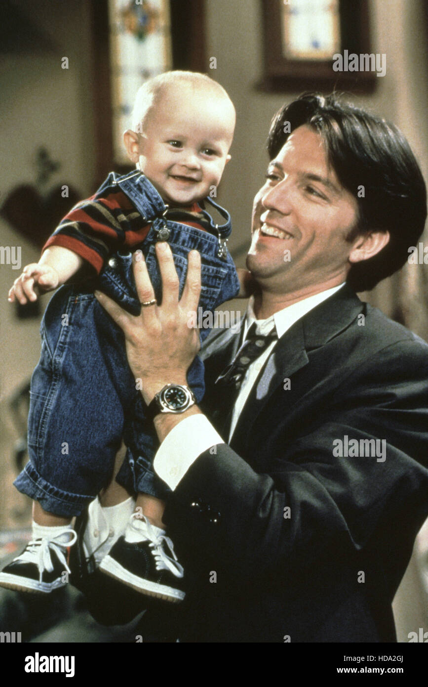 HOLDING THE BABY, (from left): Carter/Jordan Camp, Jon Patrick Walker ...