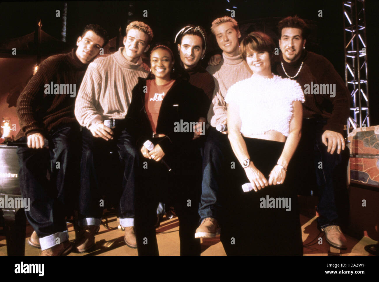 IN CONCERT, from left: JC, Justin, Tatyana, Chris, Lance, Shawn, Joey ...