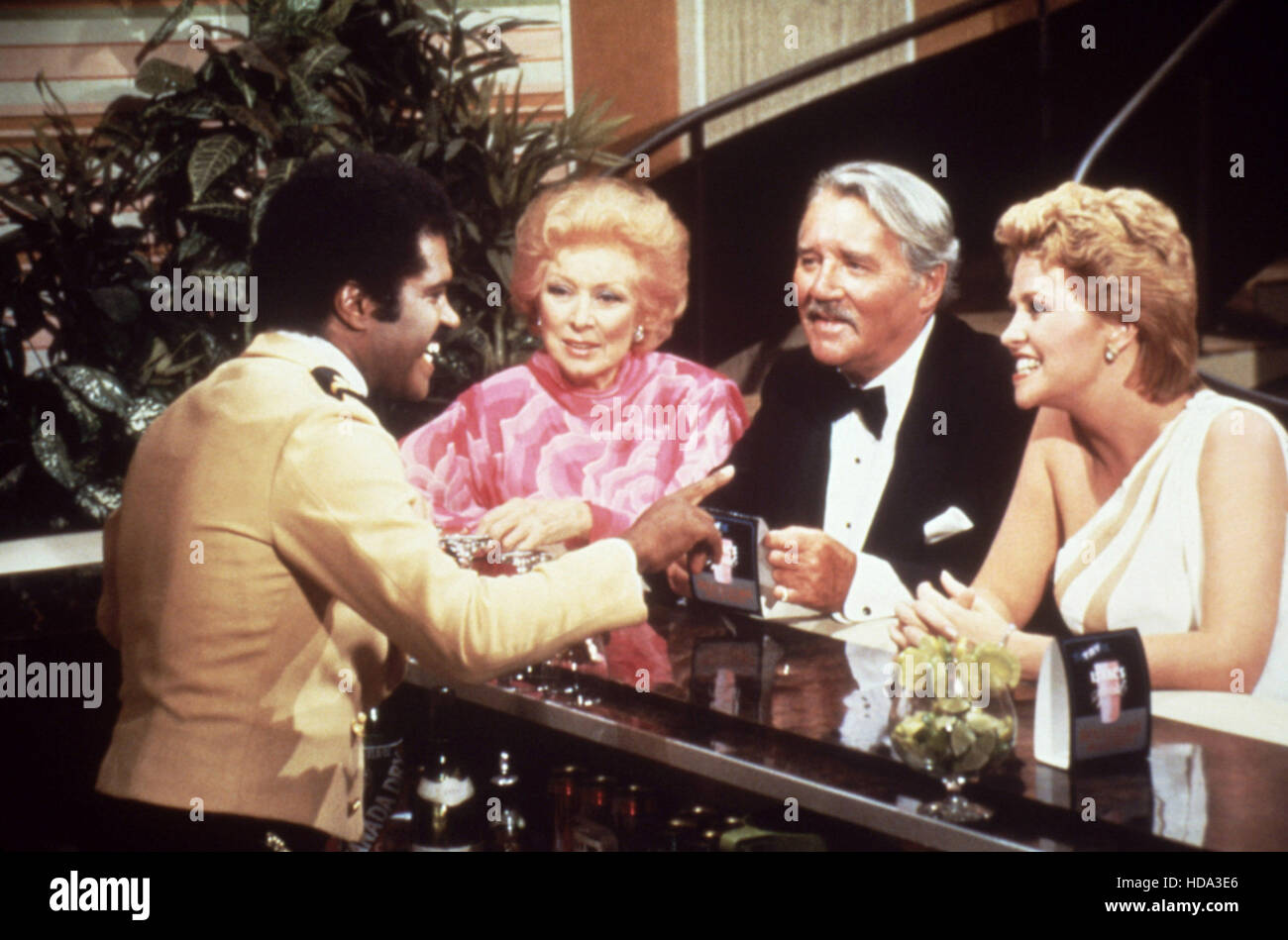THE LOVE BOAT, Ted Lange, Greer Garson, Howard Duff, Lauren Tewes, 'The ...