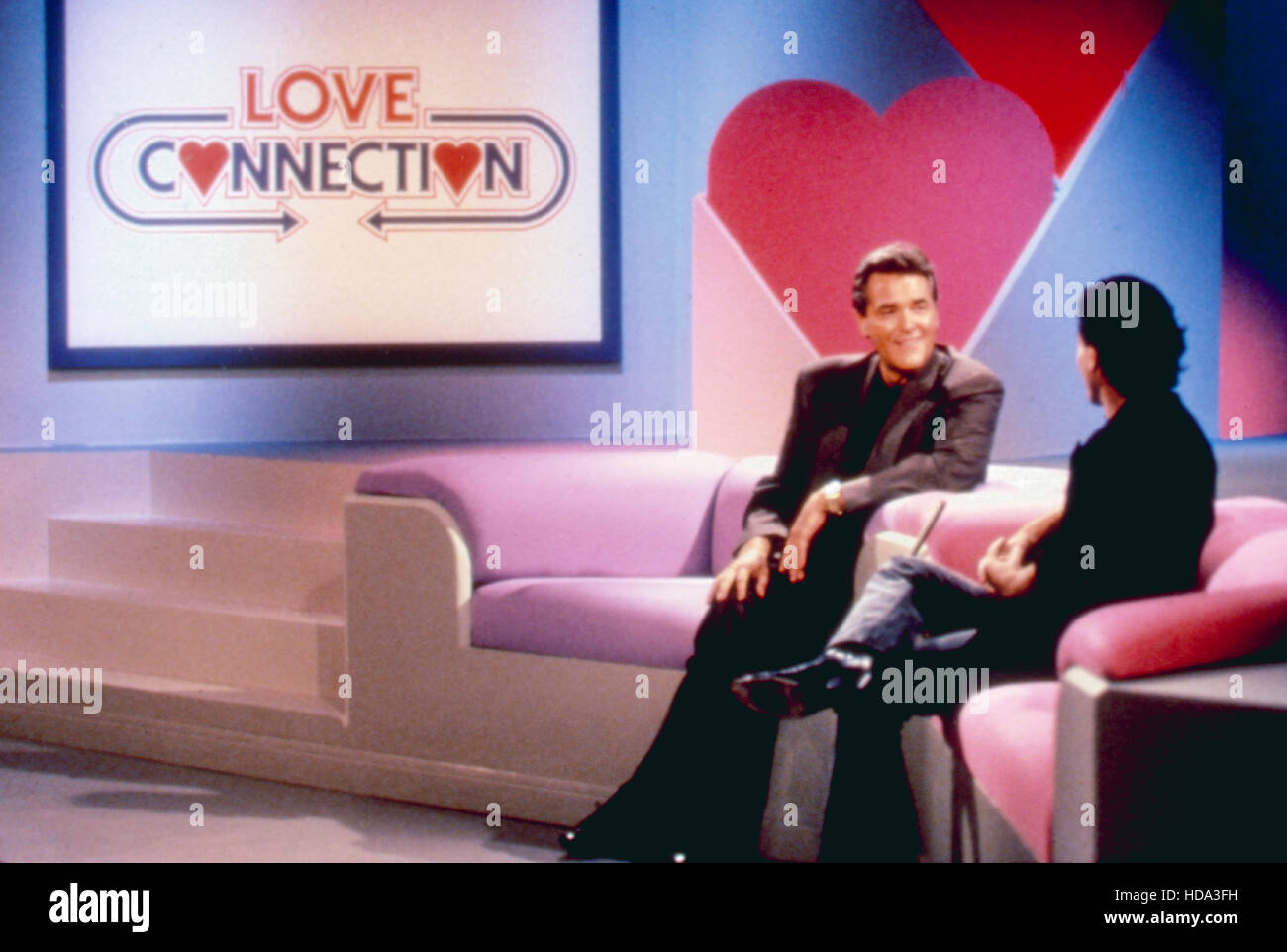 LOVE CONNECTION, (from left) Host Chuck Woolery, contestant, 1983-1999 ...