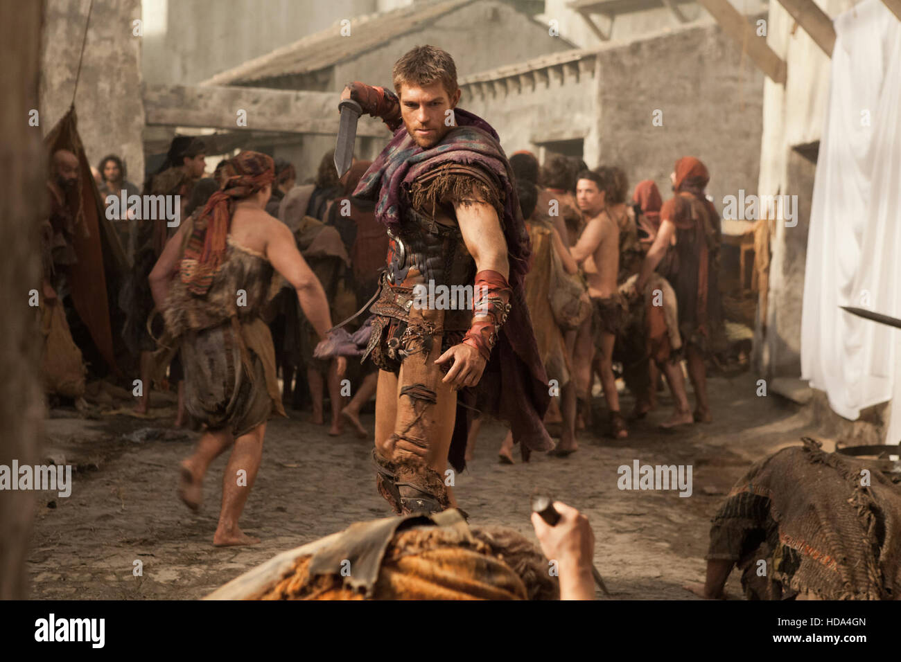 SPARTACUS: WAR OF THE DAMNED, Liam McIntyre in 'Decimation' (Season 3, Episode 4, aired February ...