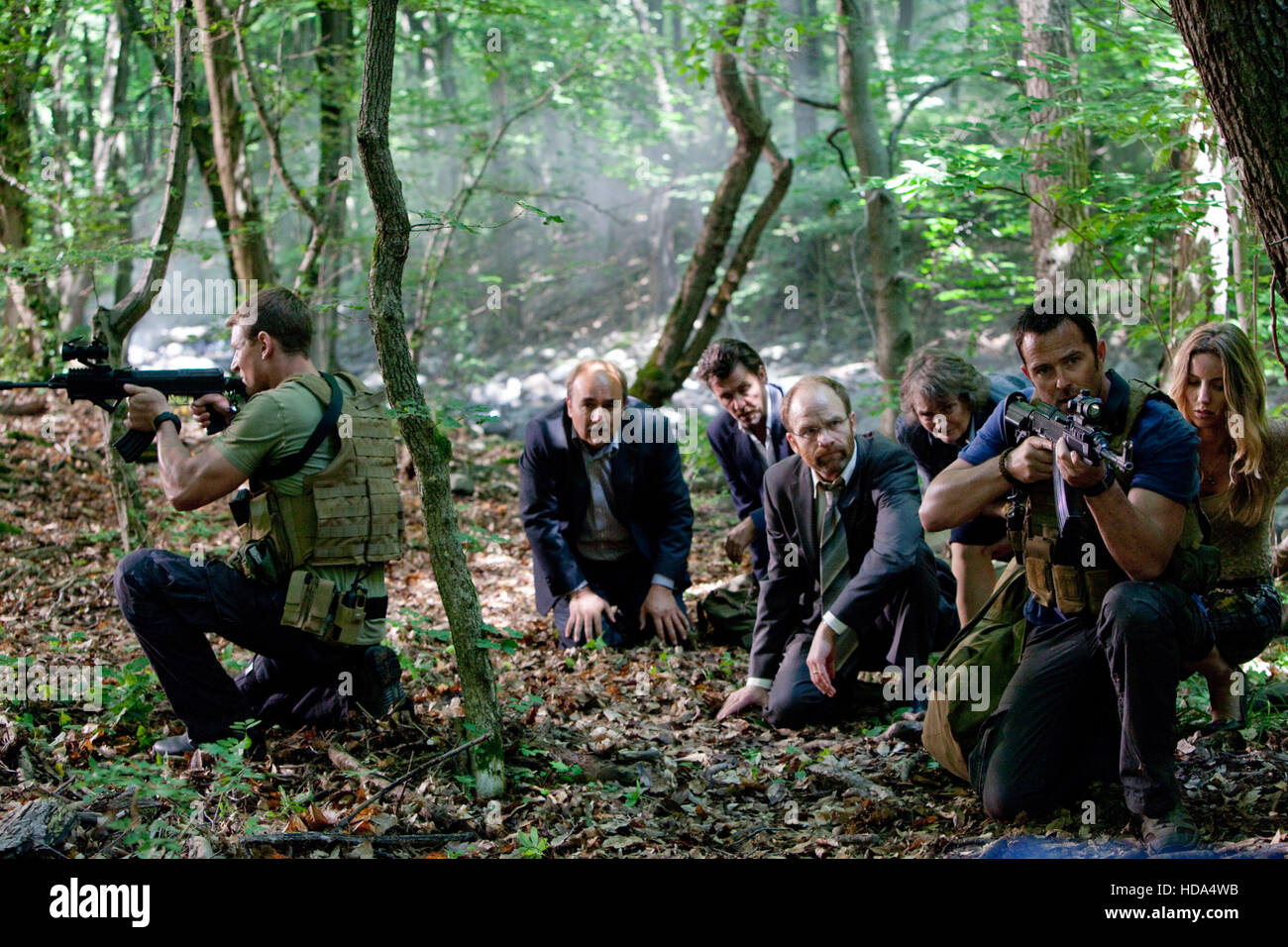 STRIKE BACK, l-r: Philip Winchester, David Haig, Adrian Rawlins ...