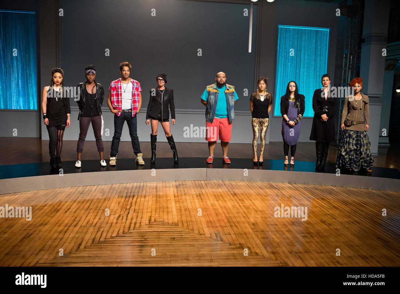 STYLED TO ROCK, (from left): Cecilia Aragon, Dexter Simmons, Adam ...