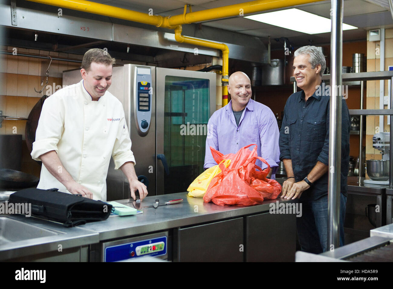 TOP CHEF (aka TOP CHEF D.C.), from left: finalist Ed Cotton, judge Tom ...