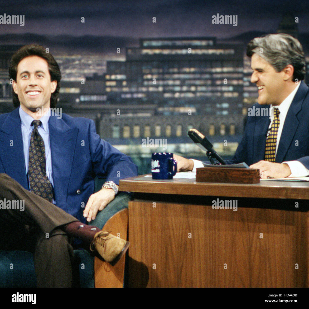 THE TONIGHT SHOW WITH JAY LENO, Jerry Seinfeld, Jay Leno, ca. 1994 ...