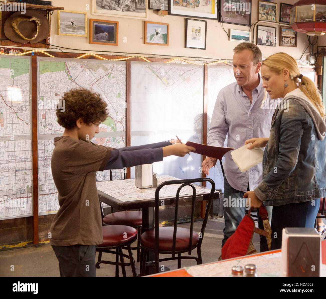 TOUCH, left: David Mazouz, Kiefer Sutherland, Maria Bello in 'Event ... TOUCH, left: David Mazouz, Kiefer Sutherland, Maria Bello in 'Event ...