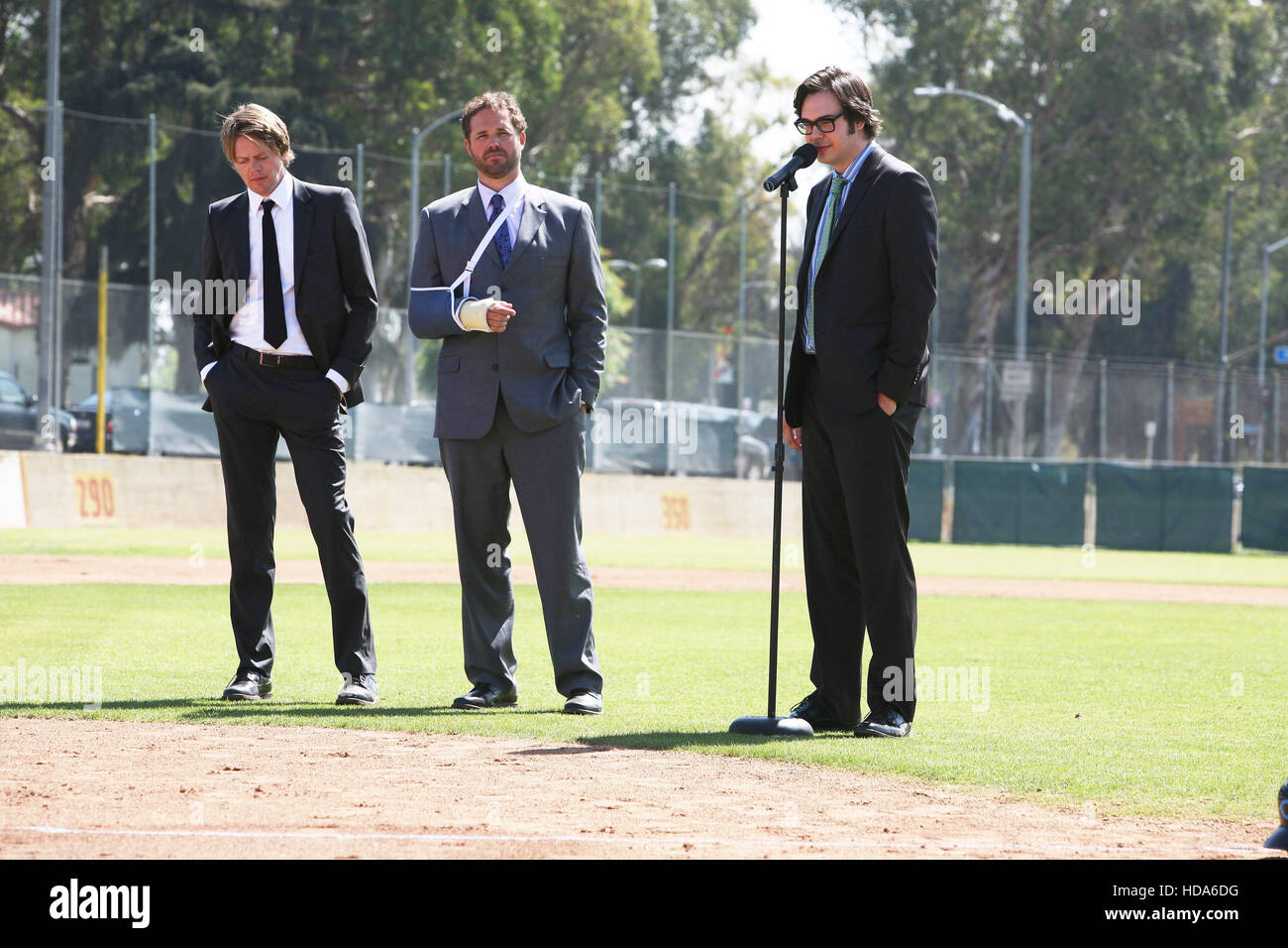 TRAFFIC LIGHT, (from left): Kris Marshall, David Denman, Nelson ...