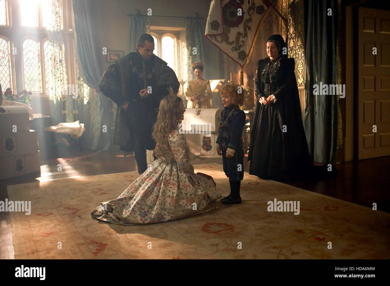 THE TUDORS, (from left): Jonathan Rhys Meyers, Tamzin Merchant, Eoin ...