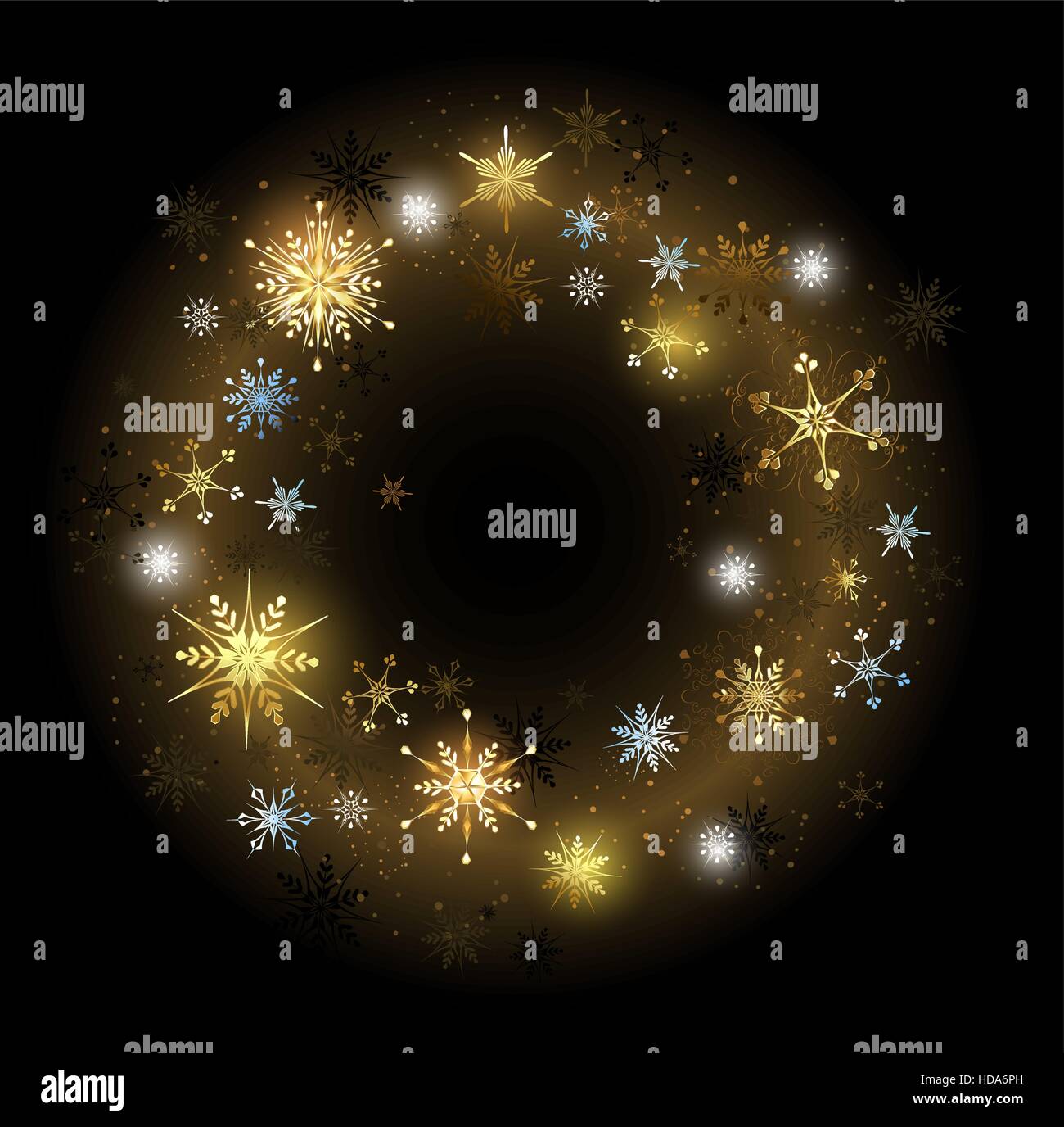 On black background golden new Stock Vector Images - Alamy