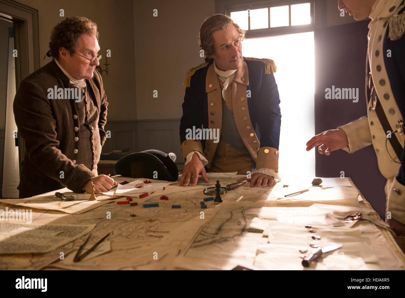 TURN, (from left): Stephen Root, Ian Kahn, Seth Numrich, 'Against Thy ...