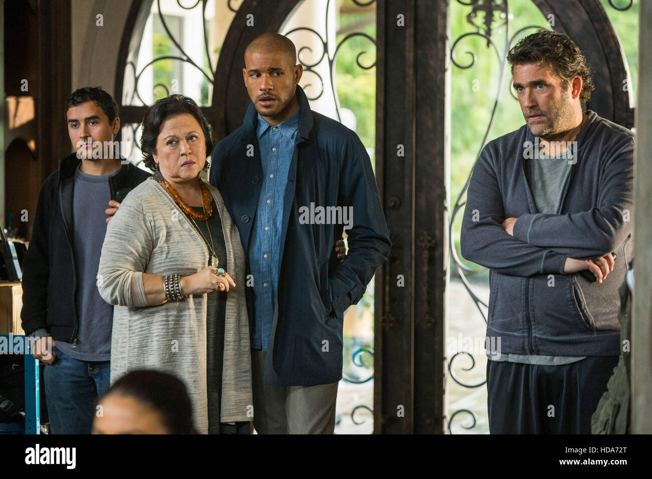 UNREAL, Amy Hill (2nd from left), Jeffrey Bowyer-Chapman (center ...