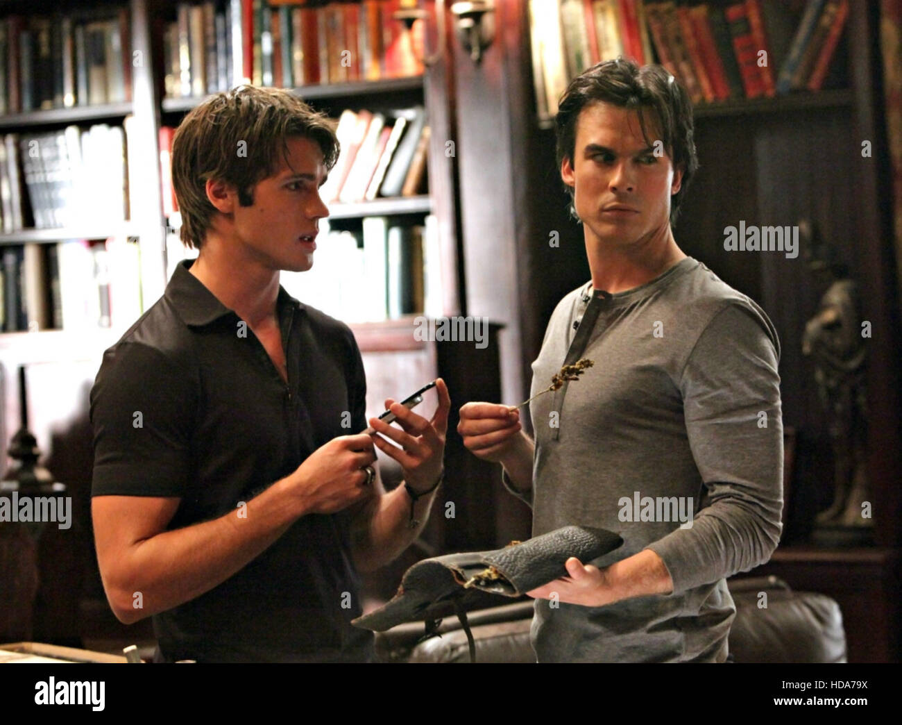 THE VAMPIRE DIARIES, (from left): Steven R. McQueen, Ian Somerhalder, 'Plan B', (Season 2, ep ...