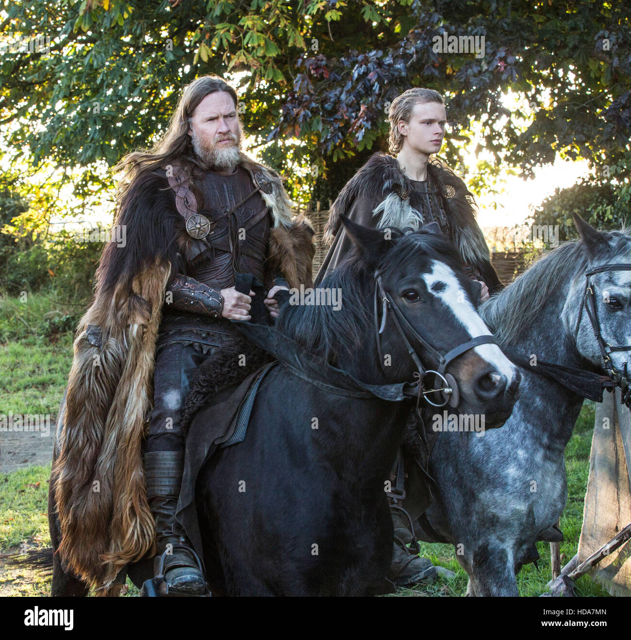 VIKINGS, (from left): Donal Logue, Edvin Endre, (Season 2, 2014). ph ...