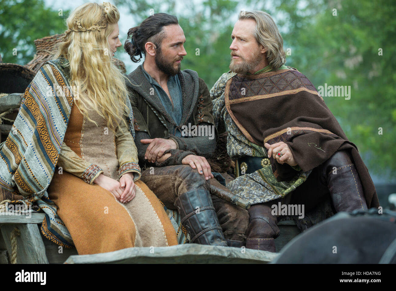 VIKINGS, l-r: Katheryn Winnick, George Blagden, Linus Roache in ...