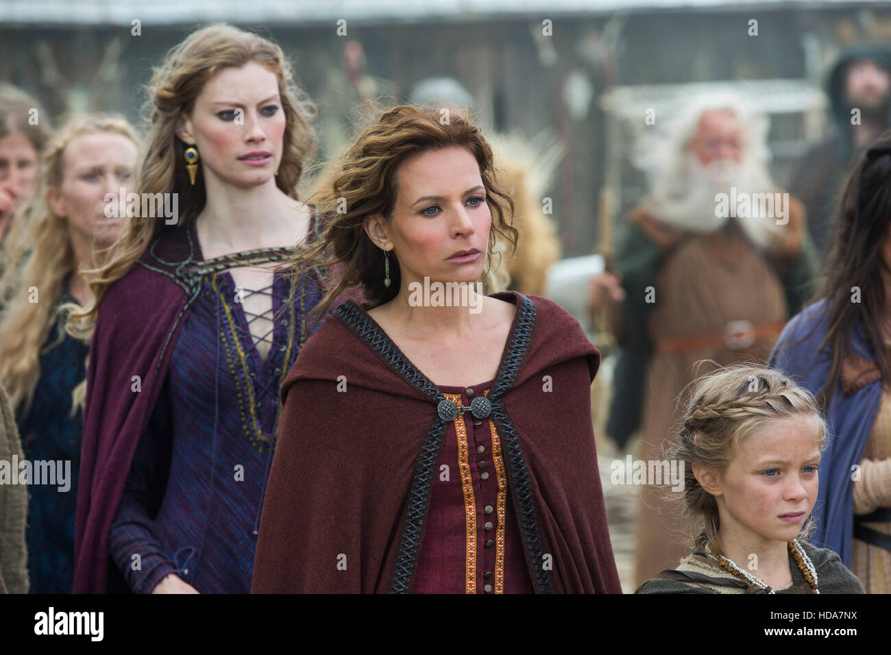 VIKINGS, l-r: Jessalyn Gilsig, Alyssa Sutherland in 'Warrior's Fate ...