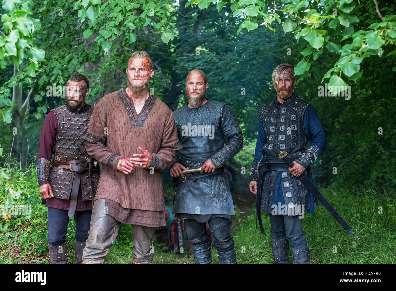 VIKINGS, l-r: Peter Franzen, Alexander Ludwig, Travis Fimmel, Jasper ...