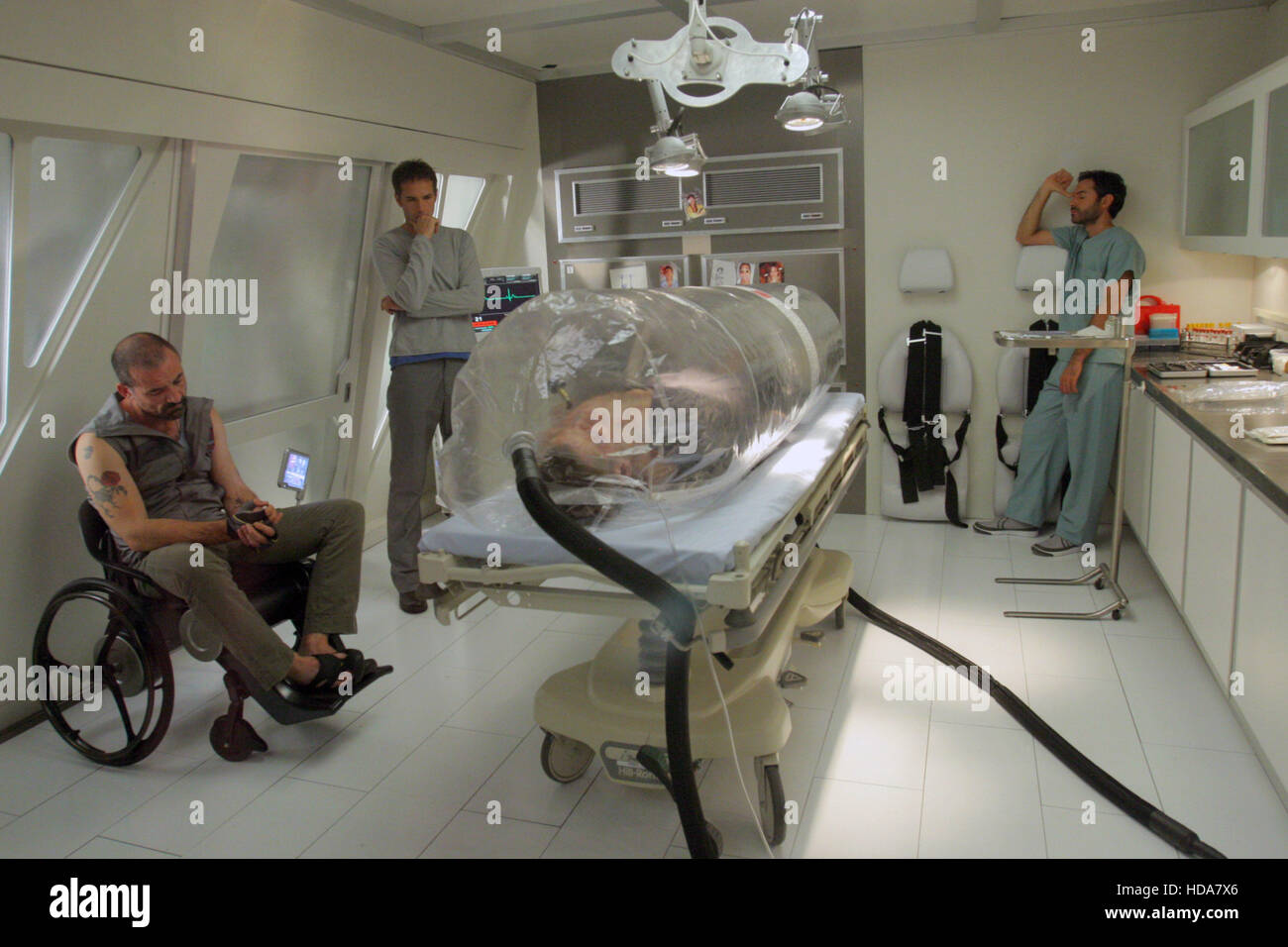 VIRTUALITY, (from left): Ritchie Coster, James D'Arcy, Nikolaj Coster ...