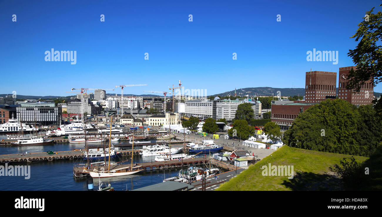 Oslo city skyline hall hi-res stock photography and images - Alamy