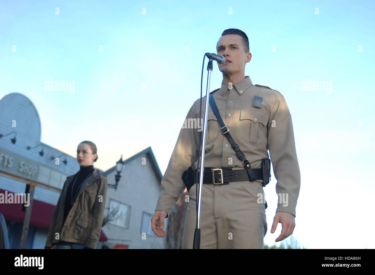 WAYWARD PINES, (from left): Kacey Rohl, Tom Stevens, 'Enemy Lines ...