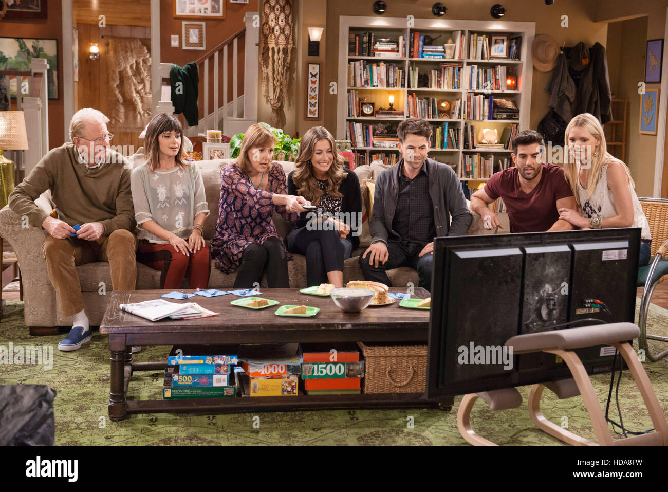 YOUR FAMILY OR MINE, (from left): Ed Begley Jr., Stephanie Hunt ...