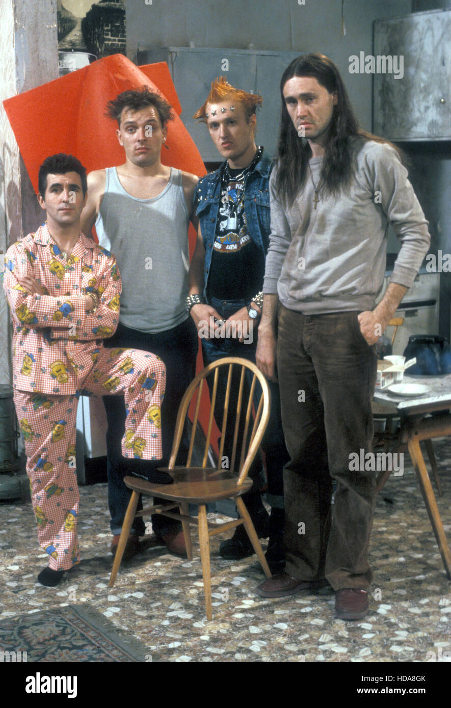 THE YOUNG ONES, (from left): Christopher Ryan, Rik Mayall, Adrian ...