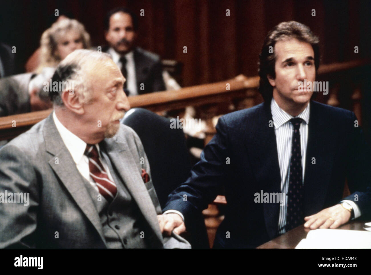 ABSOLUTE STRANGERS, from left: Tony Jay, Henry Winkler, 1991, © CBS ...