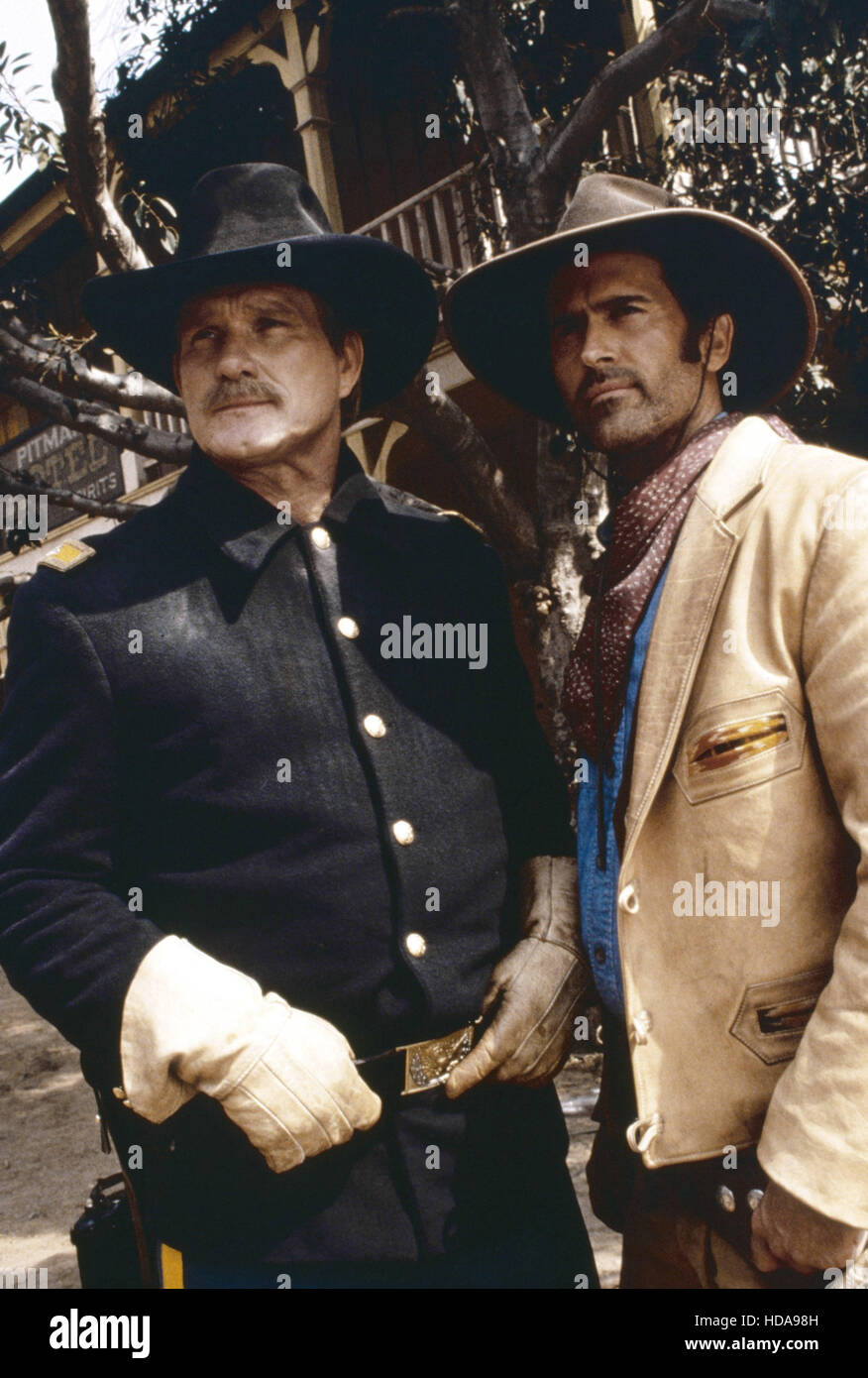 THE ADVENTURES OF BRISCO COUNTY JR., from left: Terry Bradshaw, Bruce ...