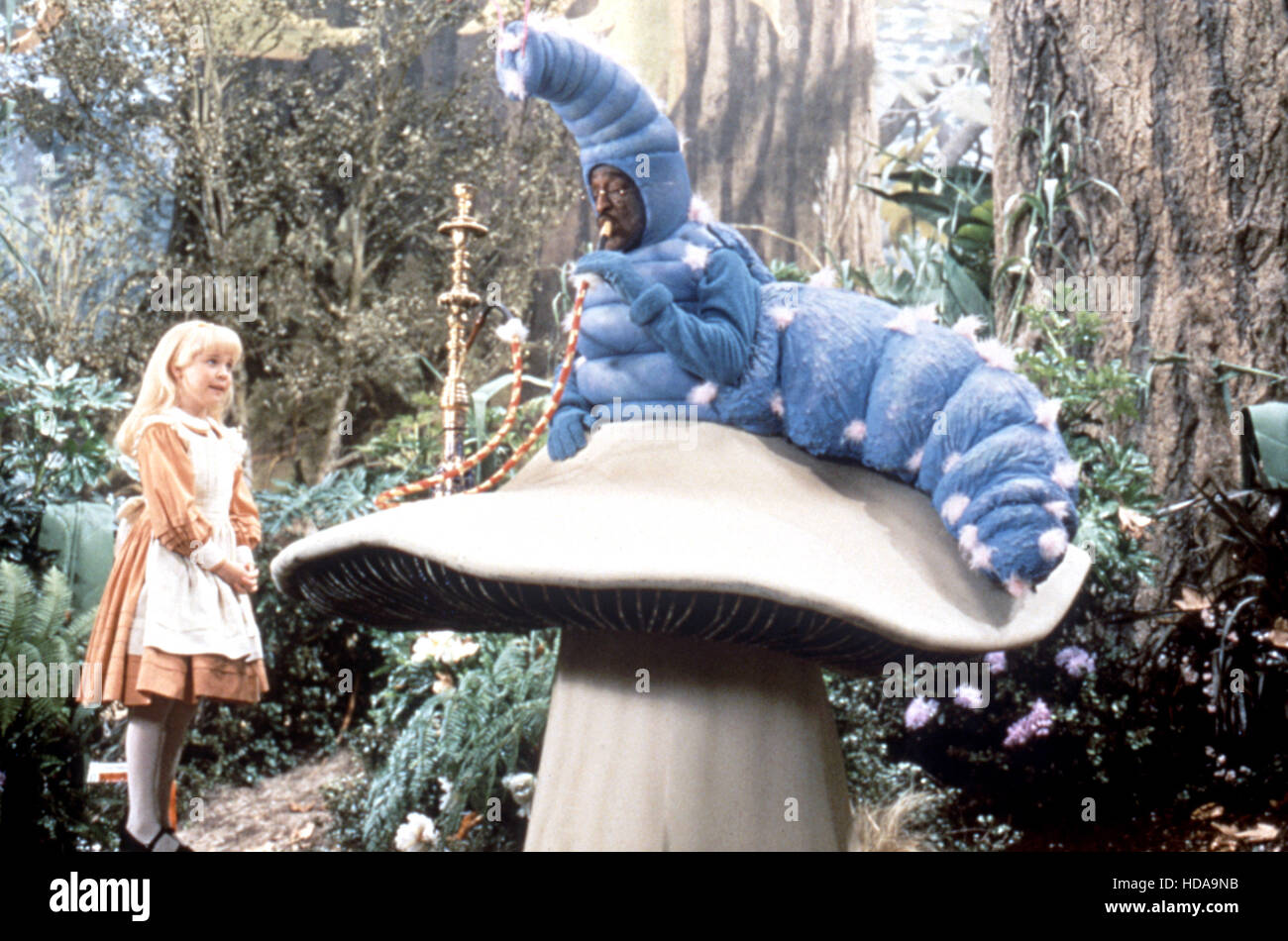ALICE IN WONDERLAND, Natalie Gregory, Sammy Davis Jr., 1985 Stock Photo ...